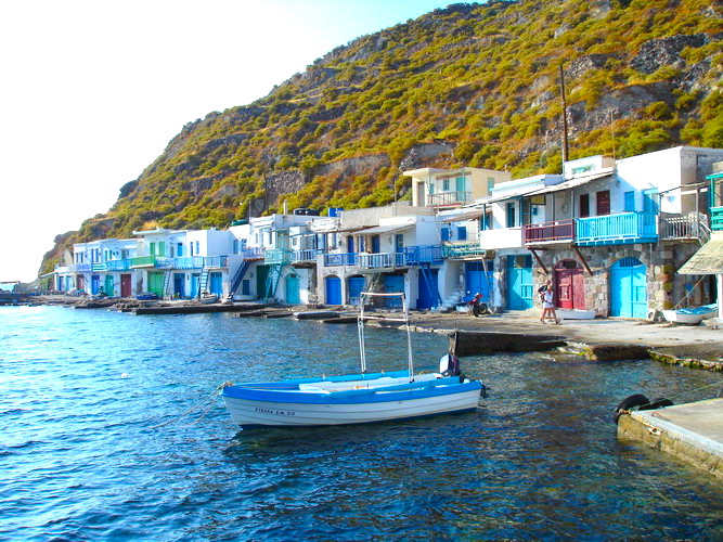 The small port of Kimi is one of the most interesting towns on Milos.